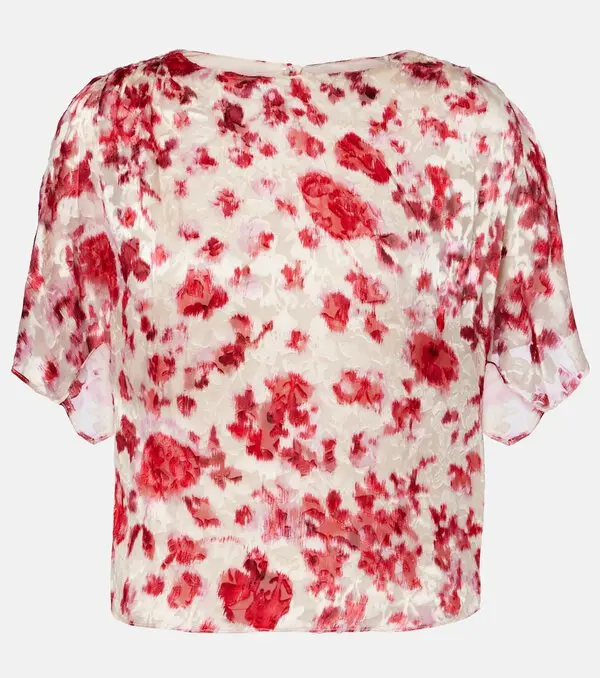 Isabel Marant Étoile Hervane Floral Jacquard Top - Pink