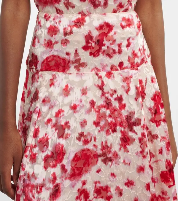 Isabel Marant Étoile Hilza Floral Jacquard Maxi Skirt - Pink