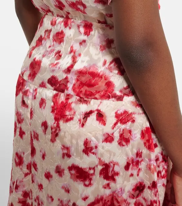 Isabel Marant Étoile Hilza Floral Jacquard Maxi Skirt - Pink