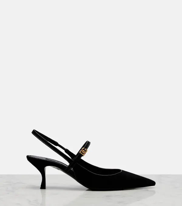 Dolce & Gabbana Suede Slingback Pumps