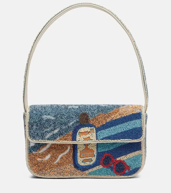 Staud Tommy Beaded Shoulder Bag - Multicoloured