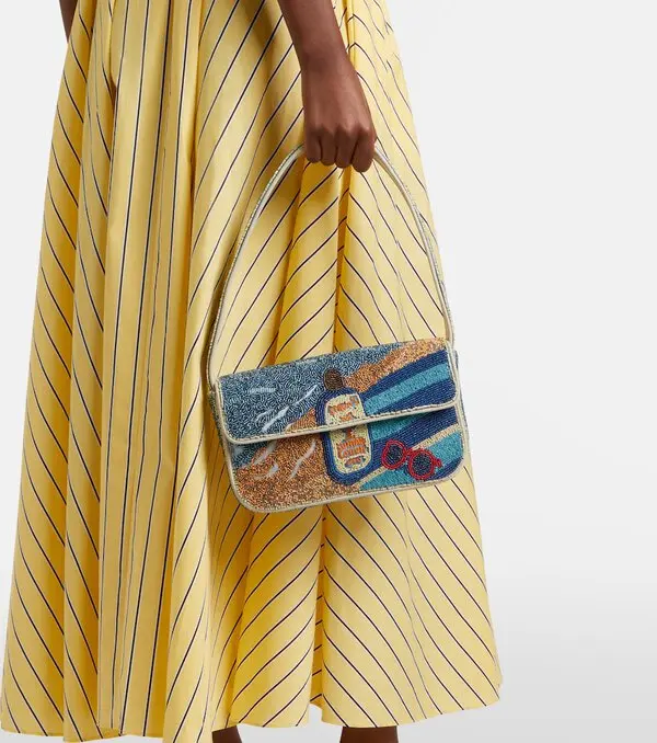 Staud Tommy Beaded Shoulder Bag - Multicoloured