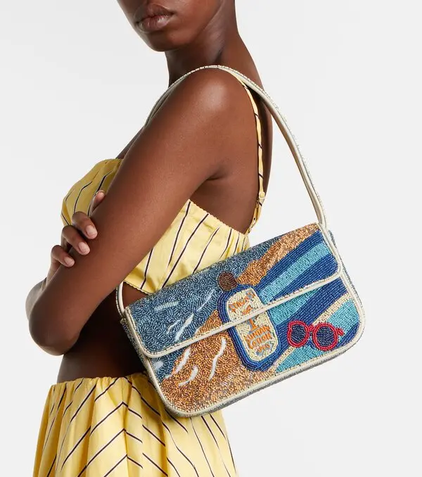 Staud Tommy Beaded Shoulder Bag - Multicoloured