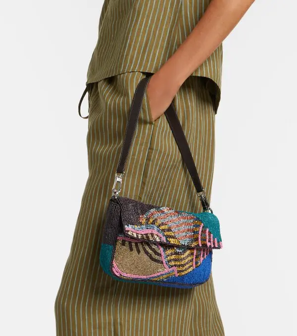 Staud Timmy Beaded Shoulder Bag