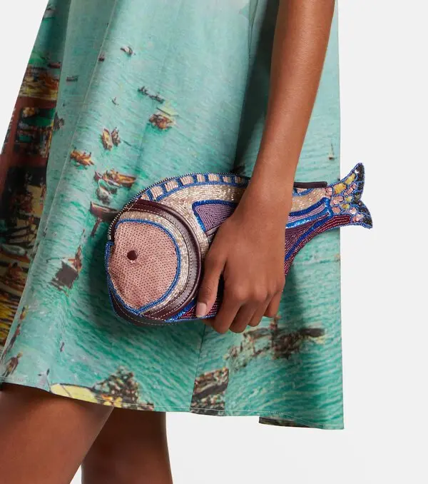 Staud Pesce Beaded Clutch - Multicoloured