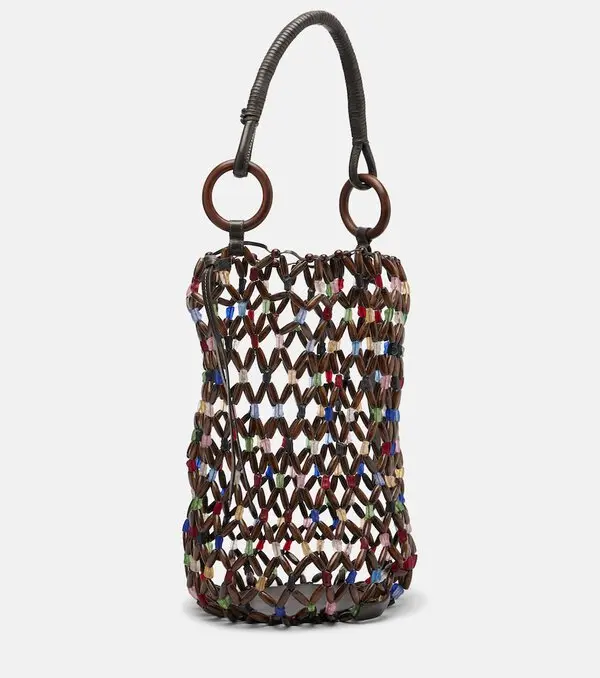 Staud Del Mar Beaded Shoulder Bag