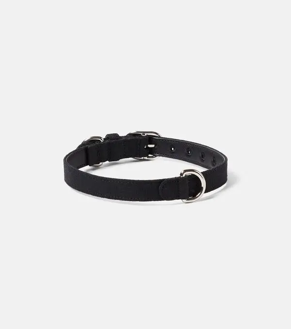 Gucci Gg Canvas Dog Collar - Black
