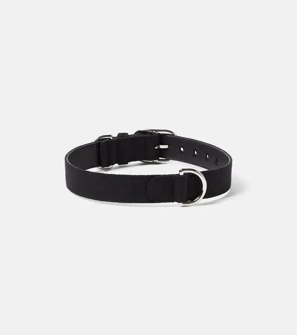 Gucci L/ Gg Canvas Dog Collar - Black