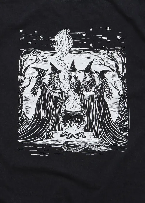 LUCY DELIUS Coven Graphic T-shirt - Grey