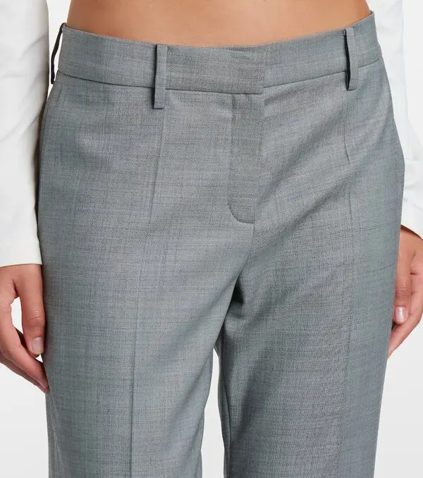 Magda Butrym Wool Straight Leg Trousers
