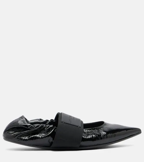 Givenchy Crush Leather Ballet Flats - Black