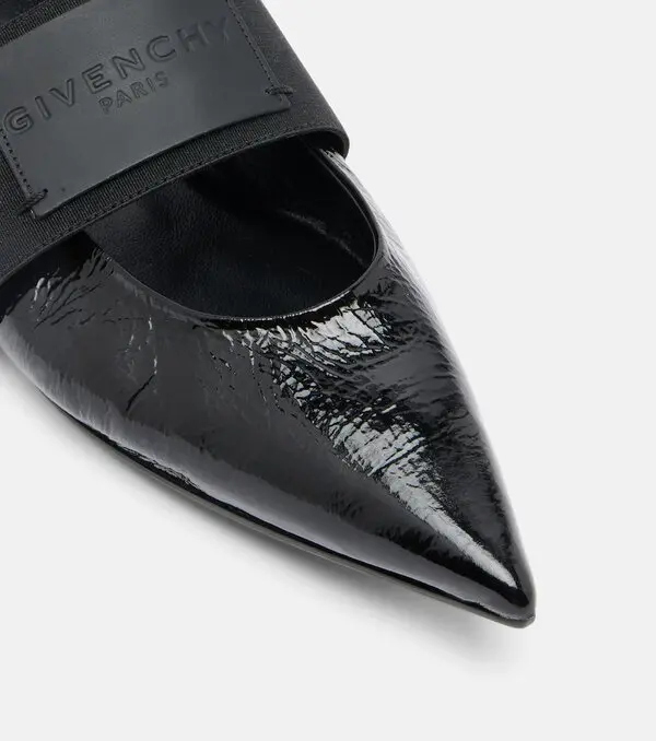 Givenchy Crush Leather Ballet Flats - Black