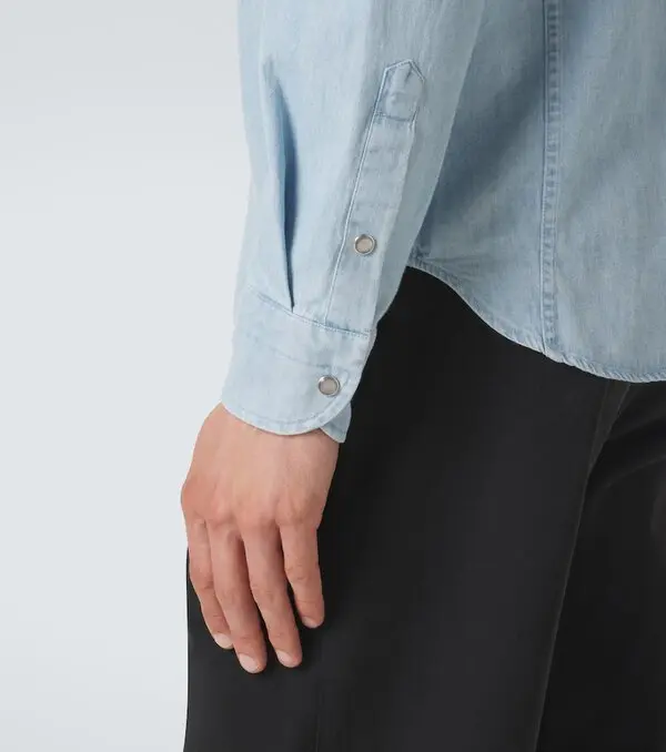 TOM FORD Denim Overshirt - Blue