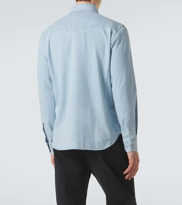 TOM FORD Denim Overshirt - Blue
