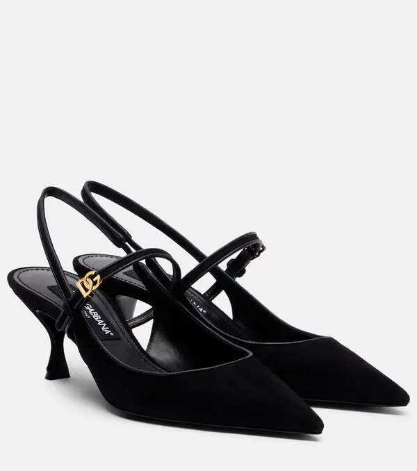 Dolce & Gabbana Suede Slingback Pumps