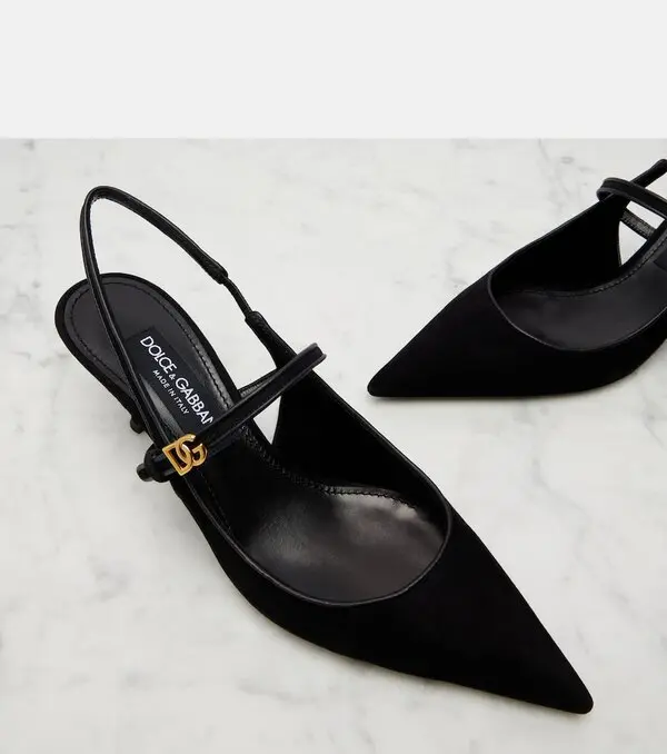 Dolce & Gabbana Suede Slingback Pumps
