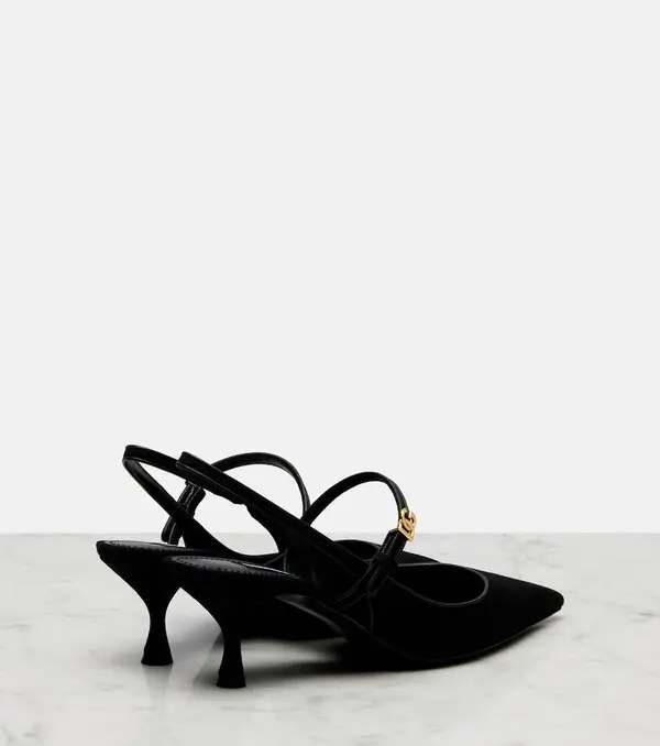 Dolce & Gabbana Suede Slingback Pumps