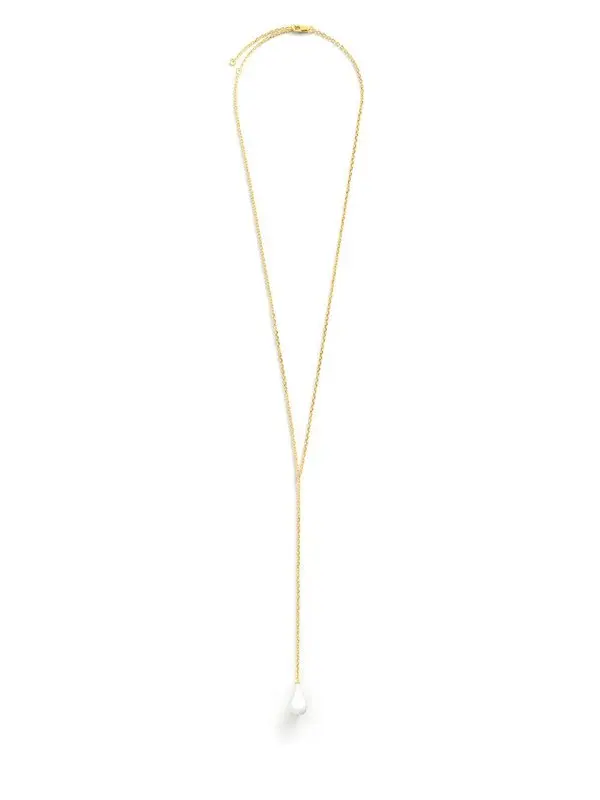TOTEME Crystal Pendant Y-necklace - White