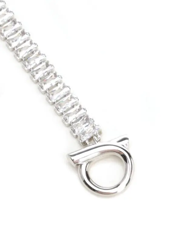 FERRAGAMO Crystal And Brass Bracelet