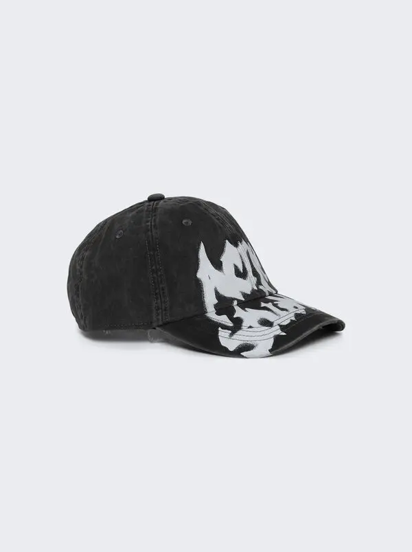 Acne Studios Gothic Logo Baseball Cap - Black