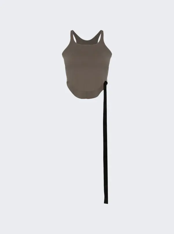 Rick Owens Cropped Tank Top - Grey