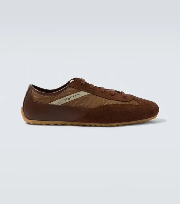 Alexander McQueen Suede Trimmed Sneakers