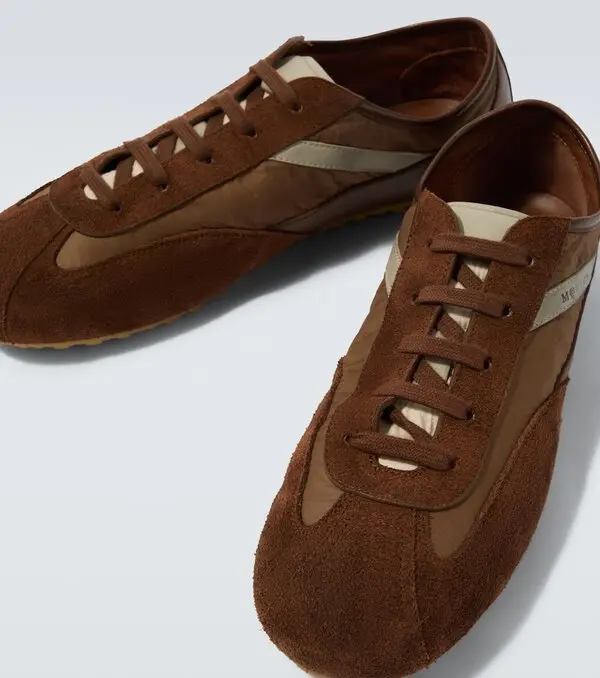Alexander McQueen Suede Trimmed Sneakers
