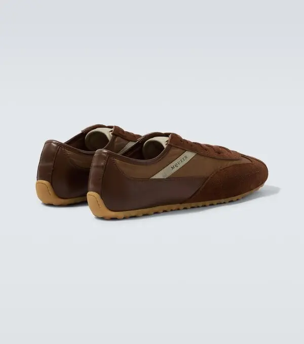 Alexander McQueen Suede Trimmed Sneakers