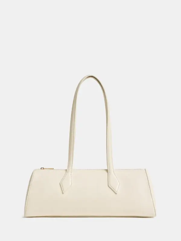 REFORMATION Sofia East West Shoulder Bag - Ivory