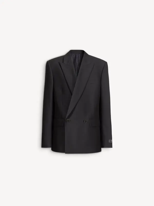 Balmain Wool 2-button Peak Lapel Jacket