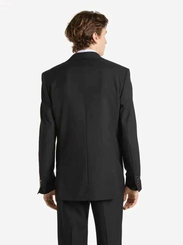 Balmain Wool 2-button Peak Lapel Jacket