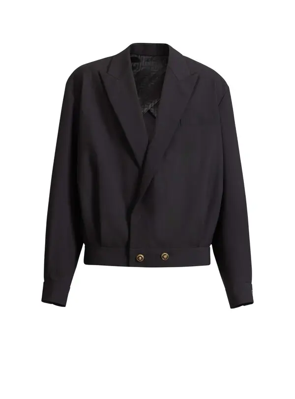 Balmain Wool 2-button Jacket - Black