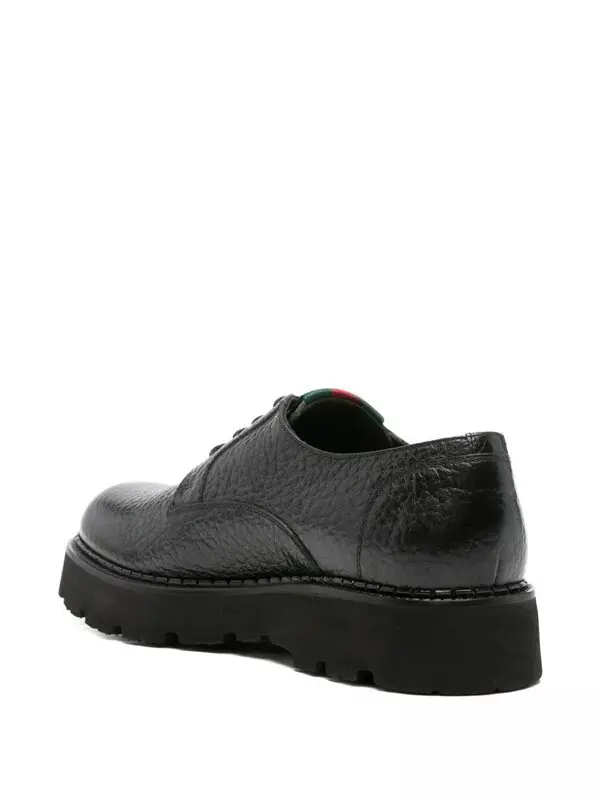 JOHN HARRISON Pebbled-effect Derby Shoes