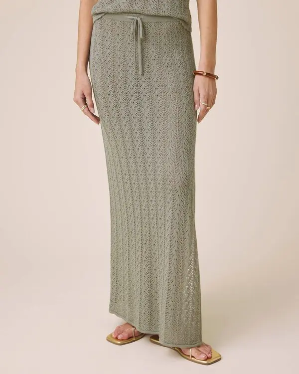 Splendid Eleni Sweater Skirt - Eucalyptus