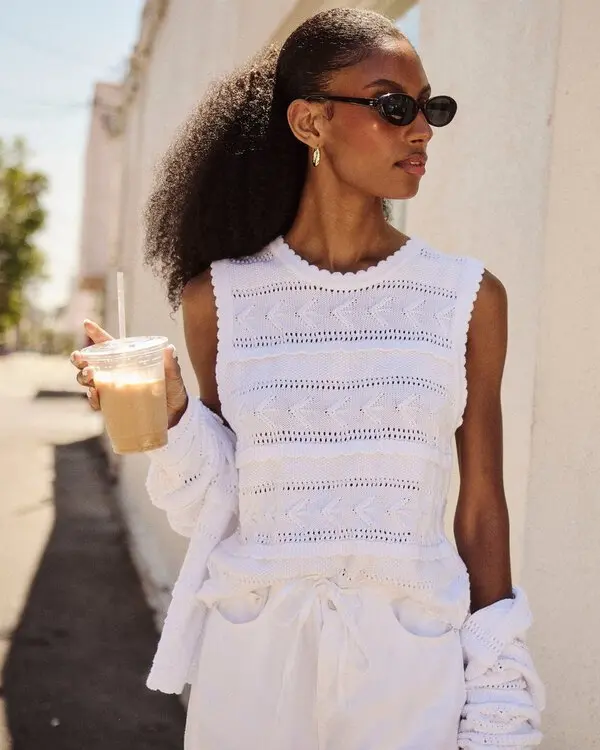 Splendid Giovanna Sweater Tank - Orchid