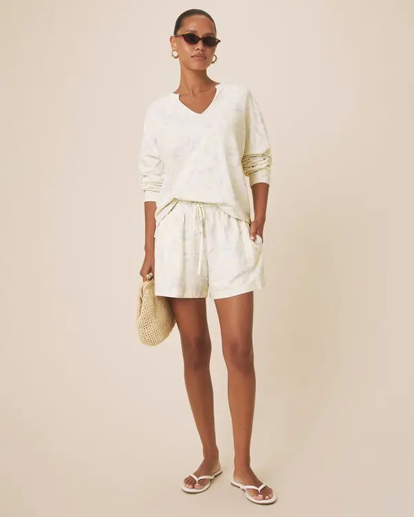 Splendid Alessia Lemon Pullover - Lemon Print