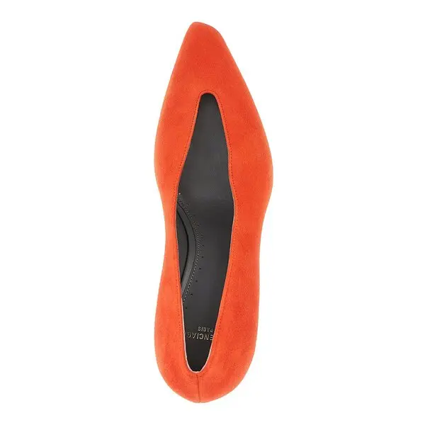 Balenciaga Duchesse' Suede Leather Pumps - Red