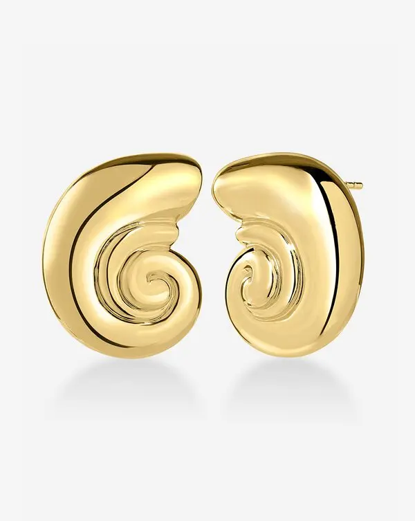 Ring Concierge Nautilus Shell Earrings - One-color