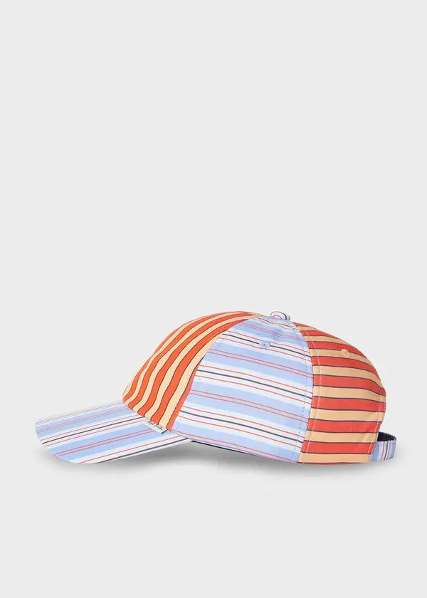 Paul Smith And Red 'pool Smith Stripe' Baseball Cap