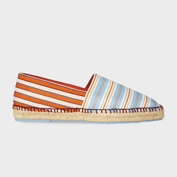 Paul Smith Blue And Red 'mix Up Stripe' Espadrilles - Multicolour