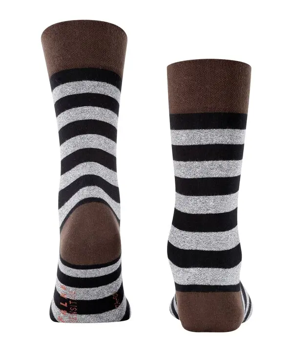 Falke Sensitive Mapped Line Crew Socks - Grey
