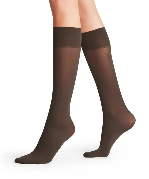 Falke Pure Matt 50 Denier Knee-high Stockings - Grey