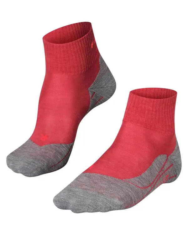 Falke Tk5 Wander Short Trekking Short Socks - Red
