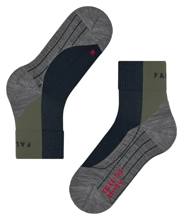 Falke Tk5 Wander Cool Short Trekking Socks - Blue
