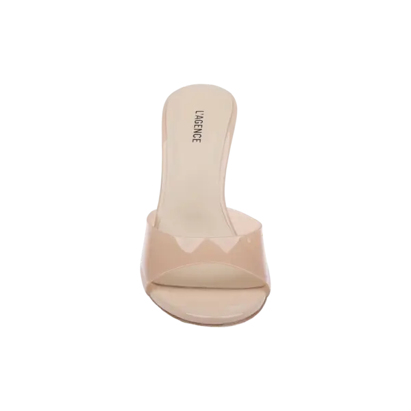 L'AGENCE Avery Open-toe Stiletto Mule - Nude