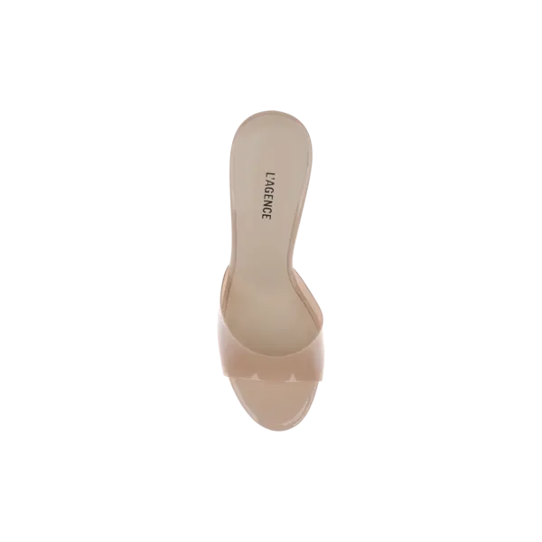 L'AGENCE Avery Open-toe Stiletto Mule - Nude