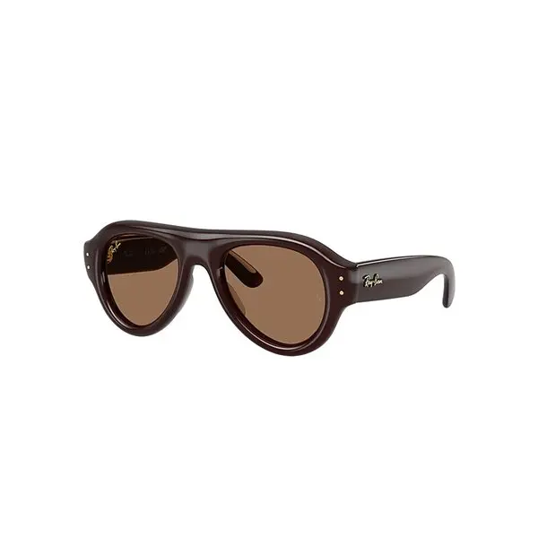 Ray-ban Aviator Puffer Sunglasses - Transparent Dark Brown
