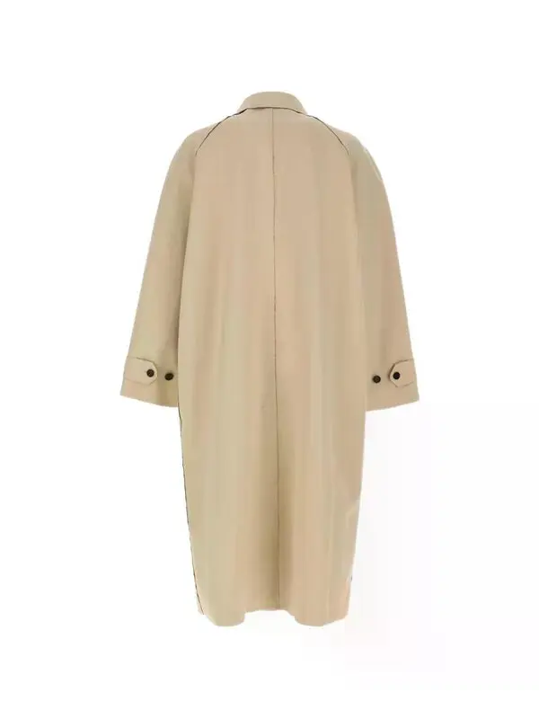 Balenciaga Raw-edge Raglan-sleeve Trench Coat
