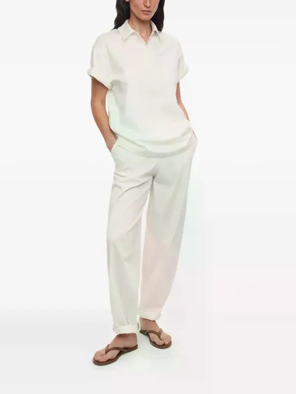 12 STOREEZ Mica Mercerised Cotton Wide-leg Trousers