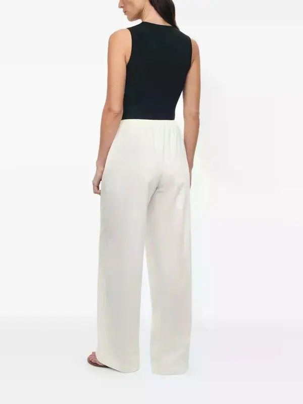 12 STOREEZ Mica Mercerised Cotton Wide-leg Trousers